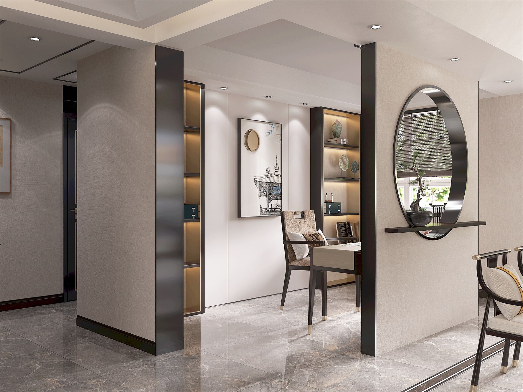 烟雨江南新中式-室内设计-拓者设计吧