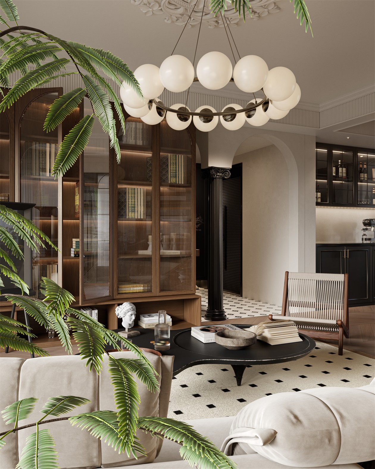 近期渲染作品-中古风-室内设计-拓者设计吧